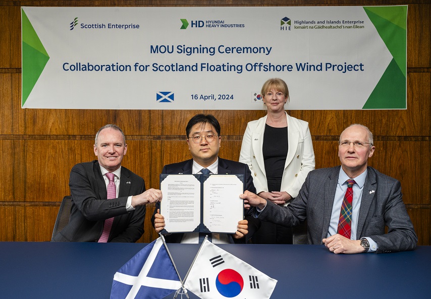 Korean manufacturing giant signs MoU with HIE and Scottish Enterprise | Scottish Construction Now